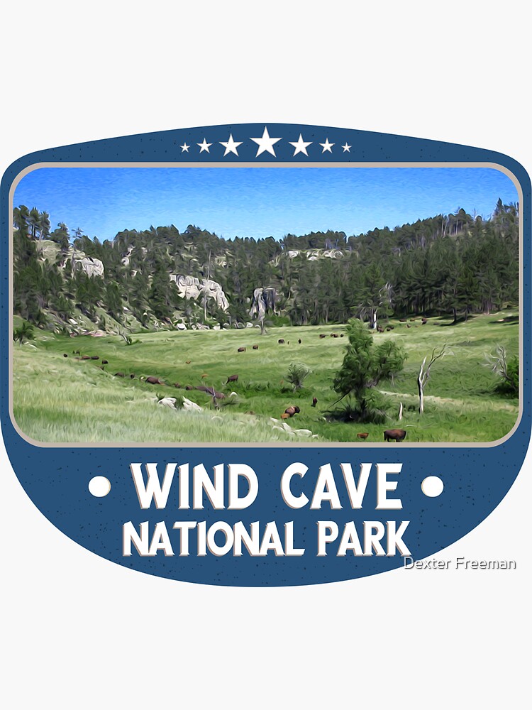"Wind Cave National Park South Dakota State Park " Sticker for Sale by ...