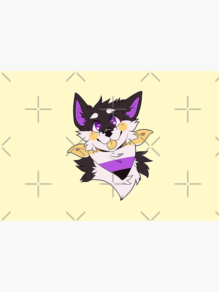 "Pride Pack | Non-binary Pride Dog" Mask by dakodils | Redbubble