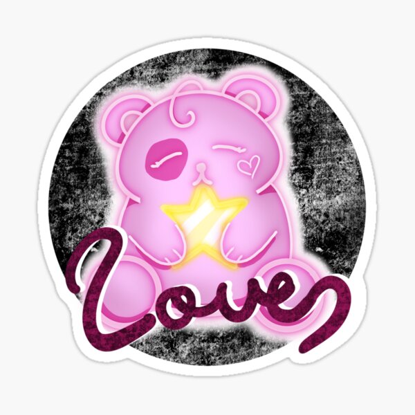 "Cute Pink Bear" Sticker for Sale by SmallAxeBigTree | Redbubble