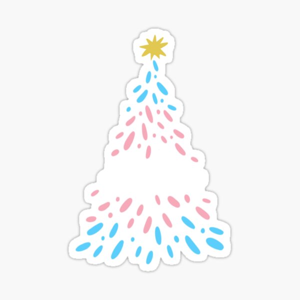"Trans Christmas tree" Sticker for Sale by PumpkinJoy | Redbubble