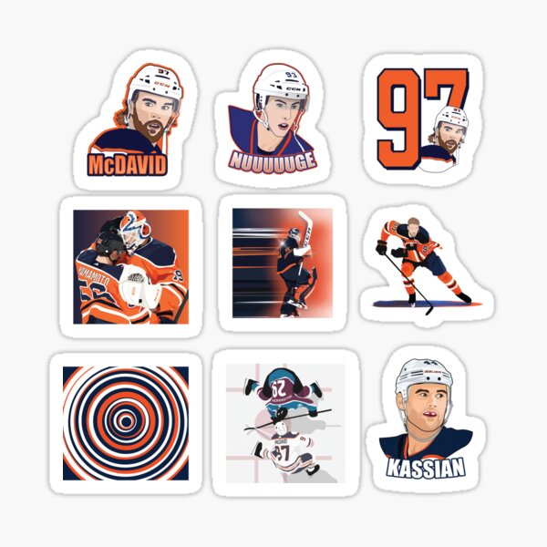 "Edmonton Oilers Sticker Pack" Sticker for Sale by carlstad | Redbubble