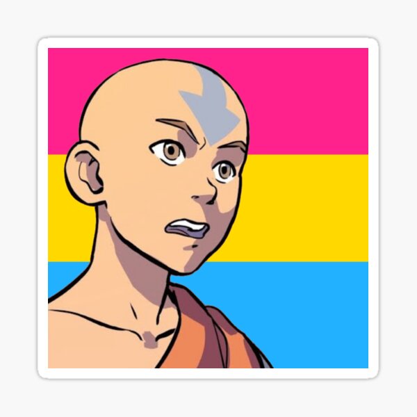 "pan pride aang" Sticker by saltedstars | Redbubble