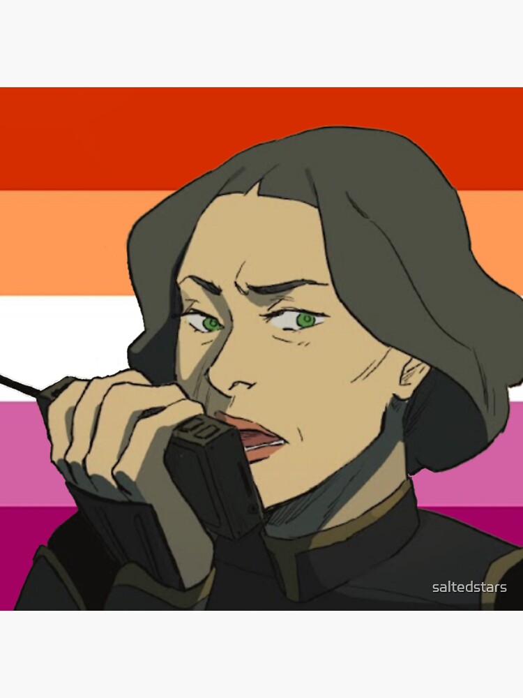 "lesbian pride lin beifong" Sticker for Sale by saltedstars | Redbubble