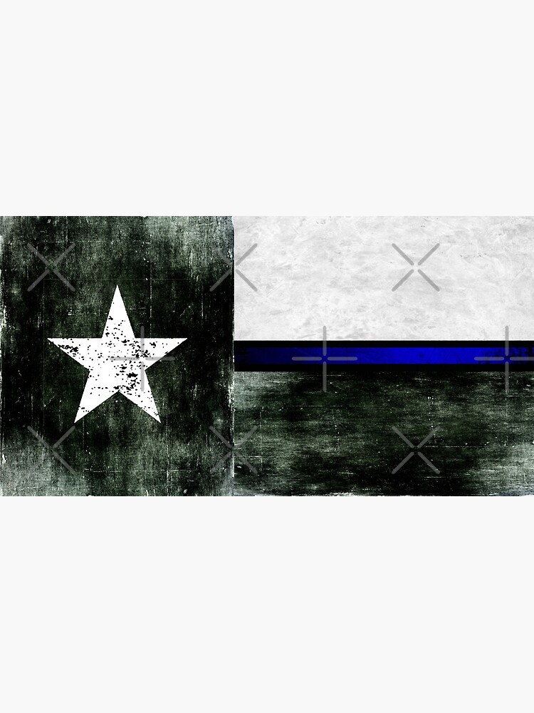 "Texas Thin Blue line Flag" Poster for Sale by artistwill | Redbubble