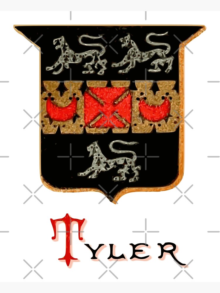 "Tyler Family Coat of Arms" Poster for Sale by Heraldica | Redbubble