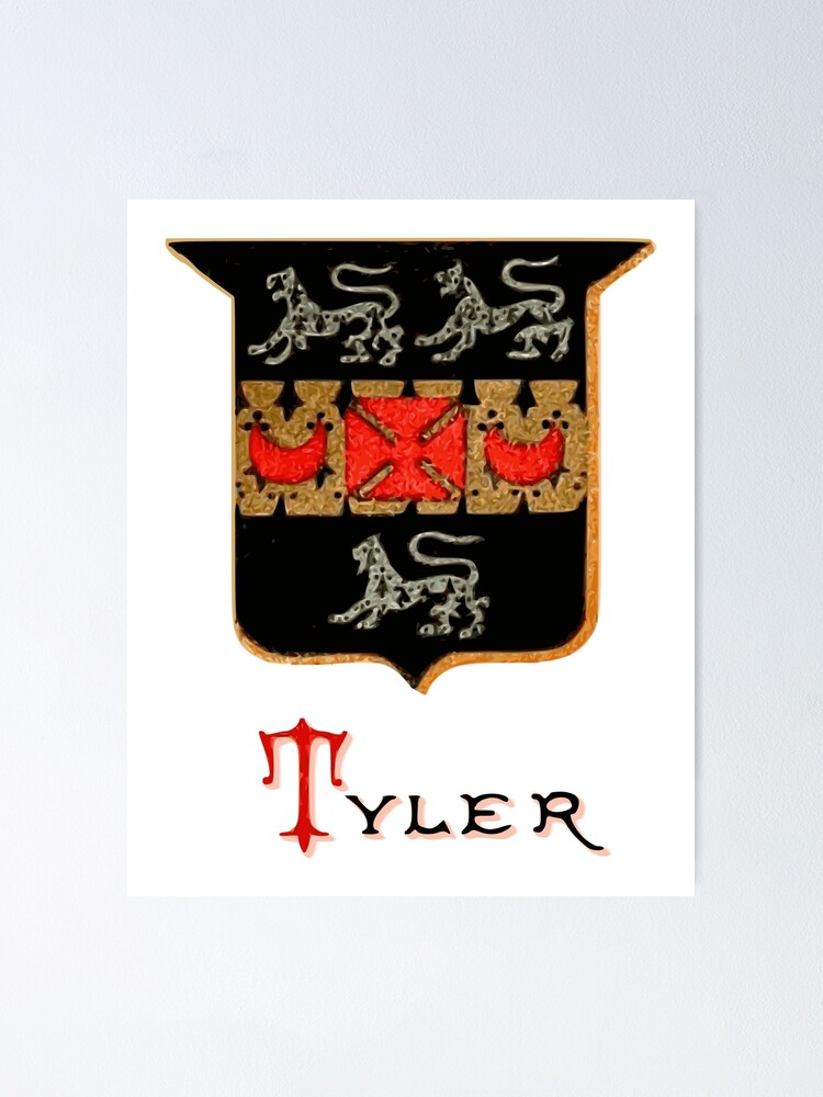 "Tyler Family Coat of Arms" Poster for Sale by Heraldica | Redbubble