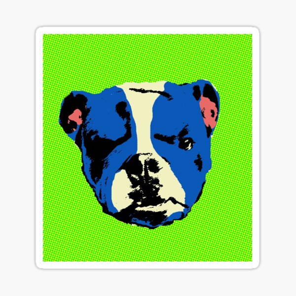 "Prince the Bulldog" Sticker for Sale by RAMITART | Redbubble