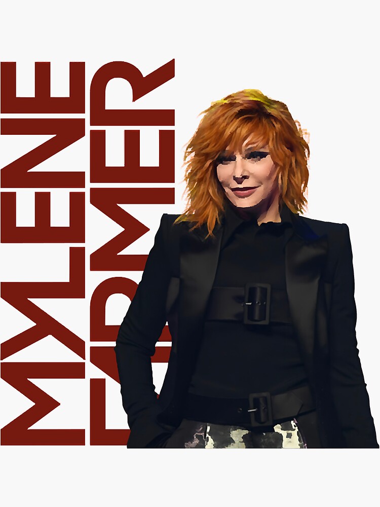 "Mylene farmer" Sticker for Sale by AnnShelton5 | Redbubble