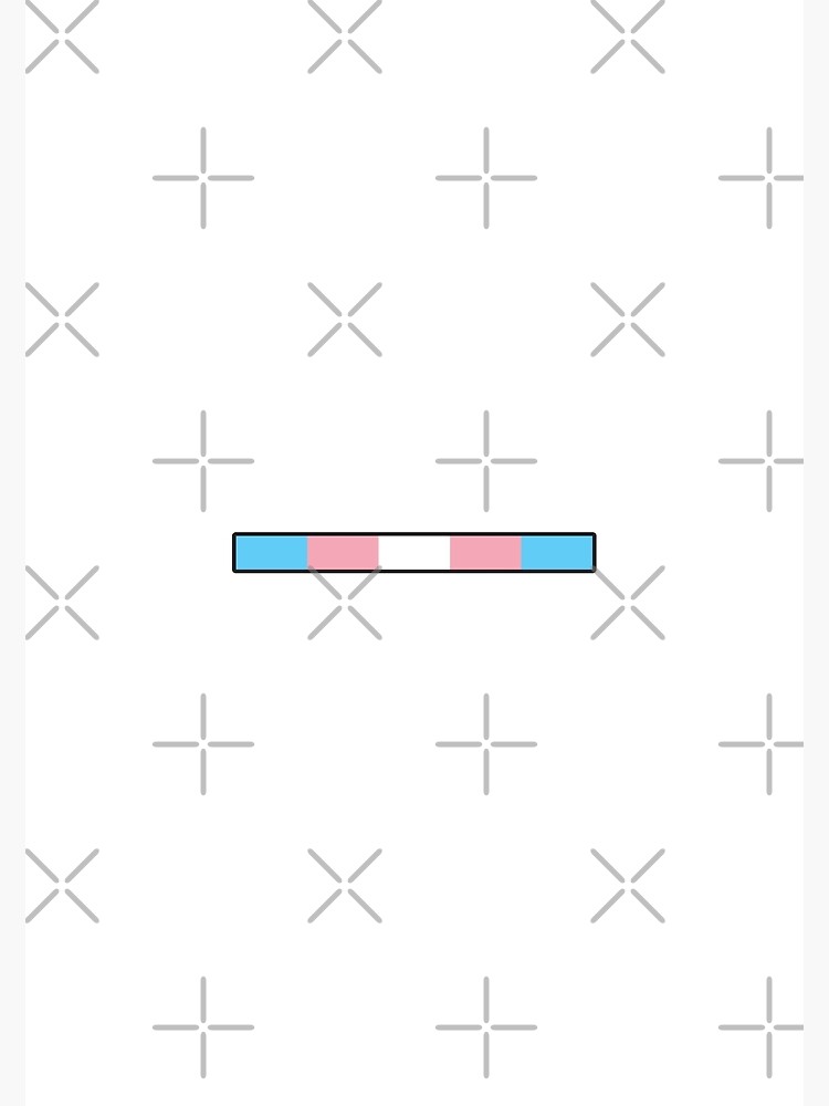 "Subtle Transgender Pride Flag Strip, Subtle Trans Pride" Poster by ...