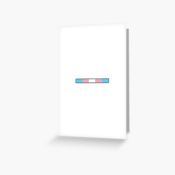 "Subtle Transgender Pride Flag Strip, Subtle Trans Pride" Greeting Card ...