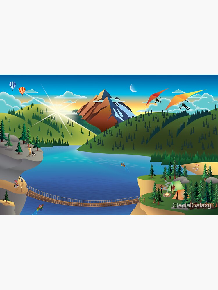 "Boundless Exploration" Sticker for Sale by GlacialGalaxy | Redbubble