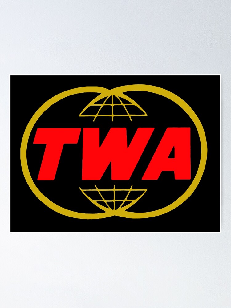 "TWA Transworld Airlines USA" Poster for Sale by BarnFindDave | Redbubble
