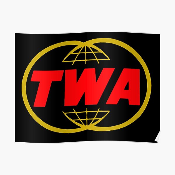 "TWA Transworld Airlines USA" Poster for Sale by BarnFindDave | Redbubble