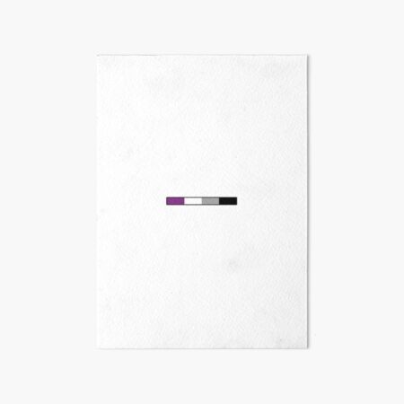 "Subtle Asexual Pride Flag Strip, Subtle Ace Pride" Art Board Print by ...