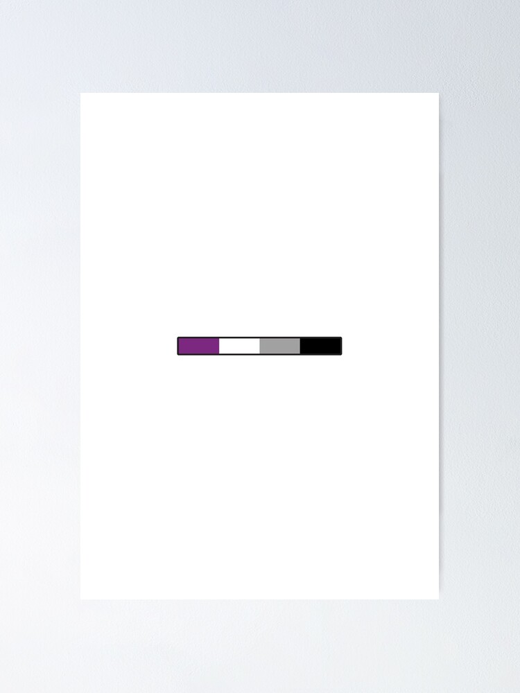 "Subtle Asexual Pride Flag Strip, Subtle Ace Pride" Poster for Sale by ...