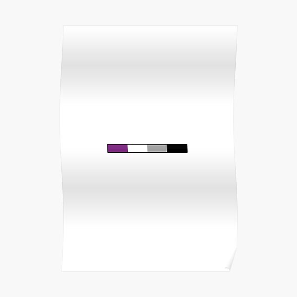 "Subtle Asexual Pride Flag Strip, Subtle Ace Pride" Poster for Sale by ...