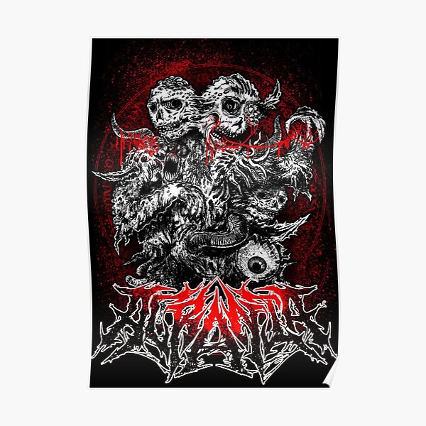 "black metal Band Acrania" Poster for Sale by mengalahaku | Redbubble
