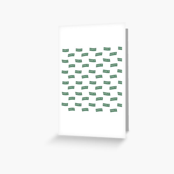 "Hope ahead Road sign wallpaper" Greeting Card by stuwdamdorp | Redbubble