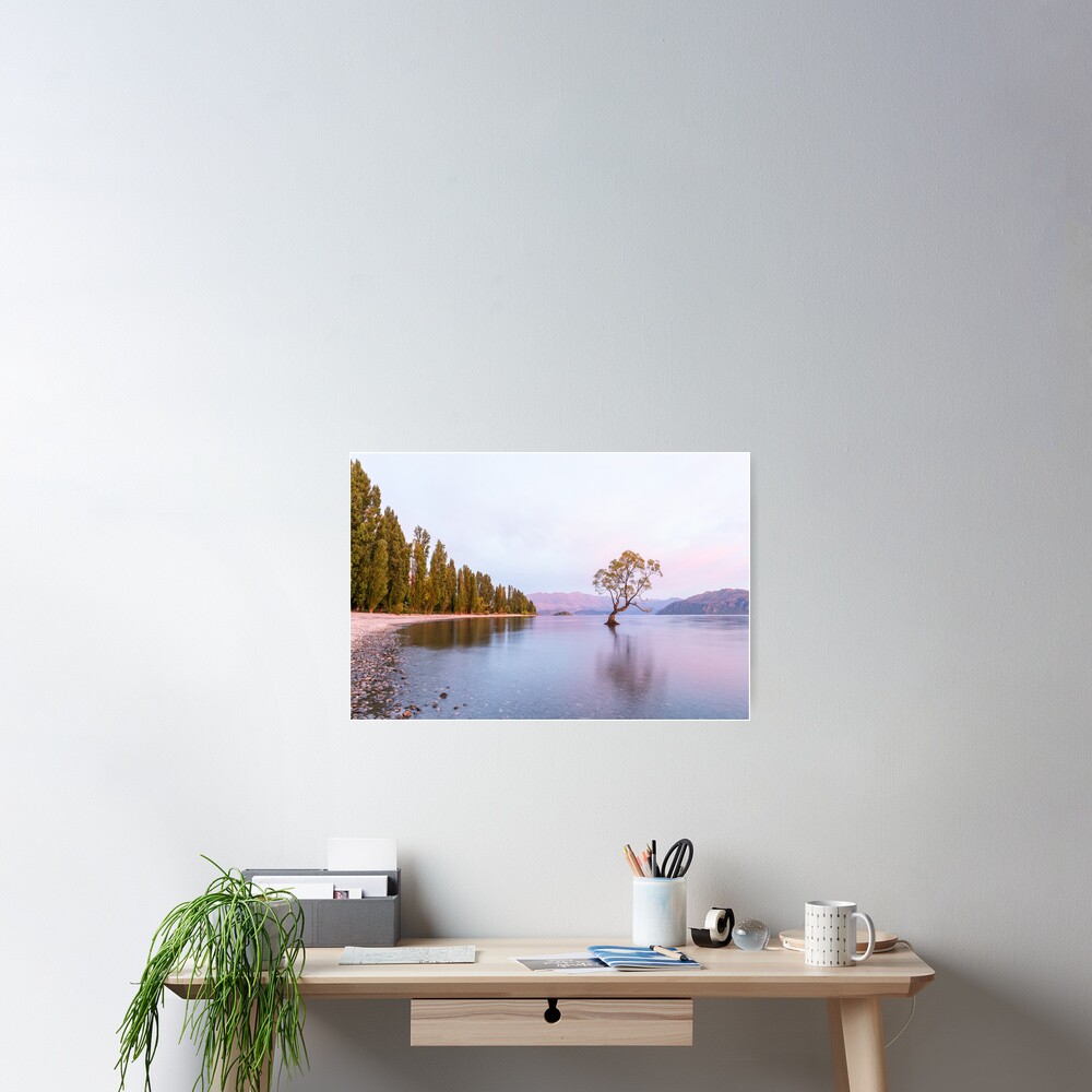 "Wanaka Tree New Zealand Landscape " Poster for Sale by JoshuaSmall ...