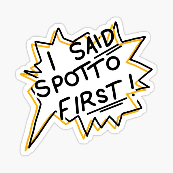 "SPOTTO" Sticker for Sale by DetectiveLettuc | Redbubble