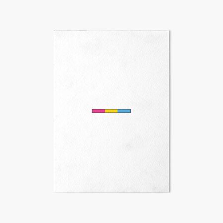 "Subtle Pansexual Pride Flag Strip, Subtle Pan Pride" Art Board Print ...