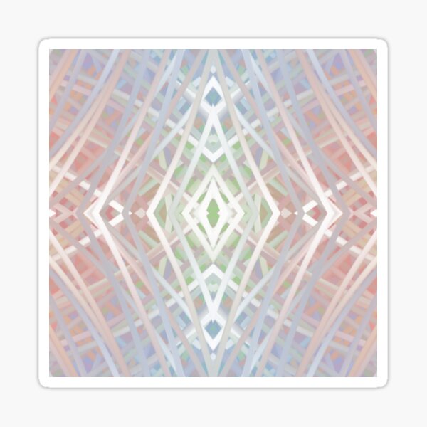 "Pastel abstract 'rubber band'" Sticker by DesignbyTuana | Redbubble