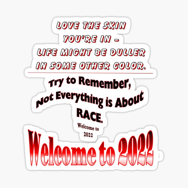 "Quotes on Race" Sticker for Sale by kristalcurt | Redbubble