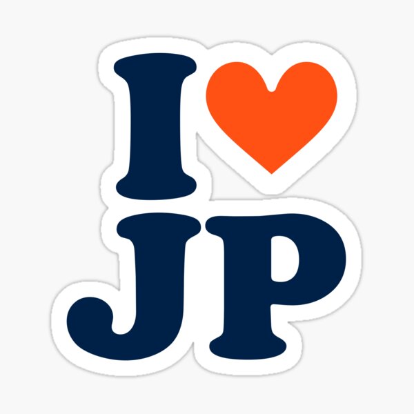 "Heart JP" Sticker for Sale by edmtshirt | Redbubble