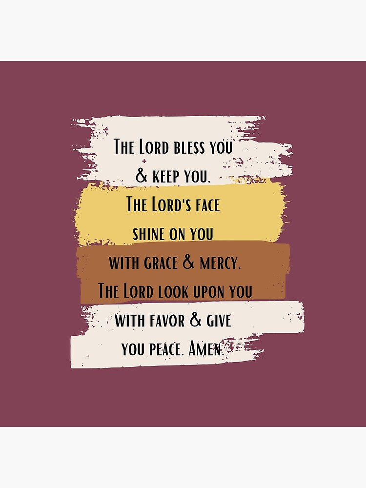 "The traditional Aaronic Blessing from Numbers 6 " Poster for Sale by ...