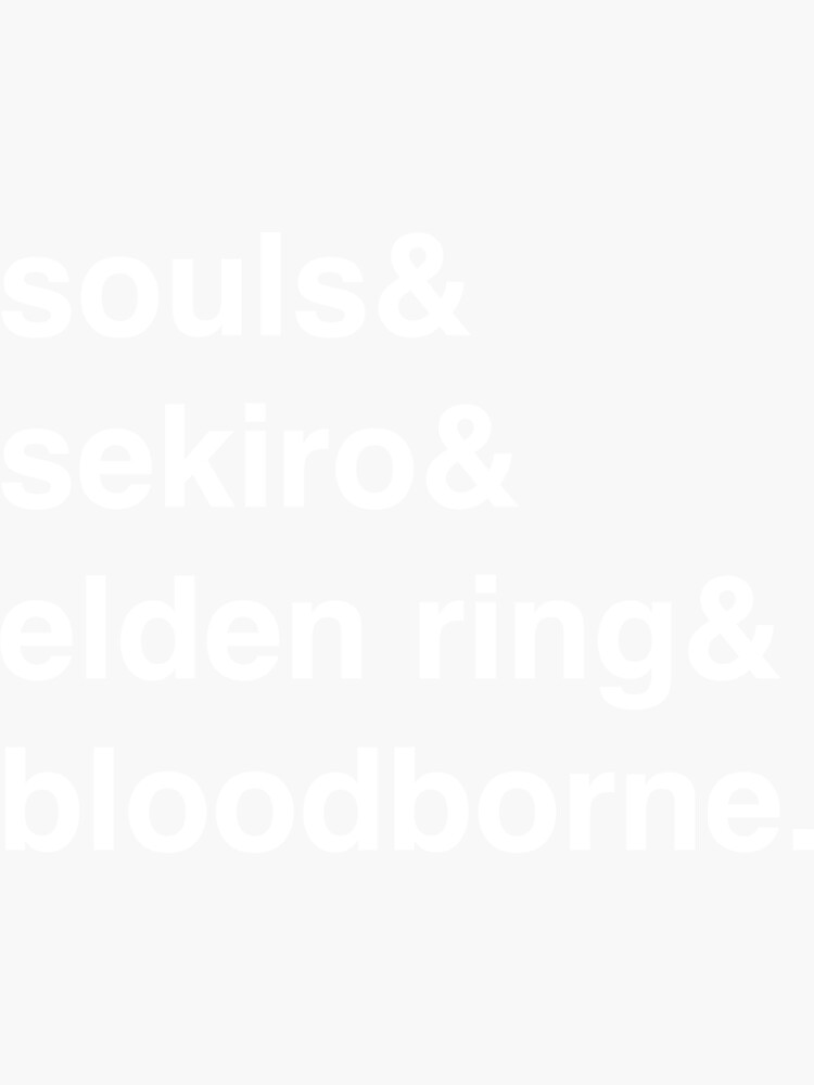 "FromSoftware Ultra-Fan" Sticker for Sale by generalgeekery | Redbubble