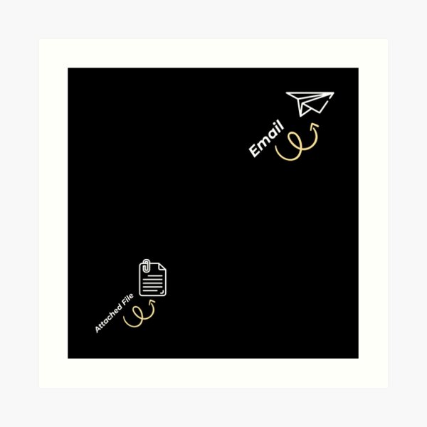 "Email and Attached File Meme" Art Print by Mechashadow | Redbubble