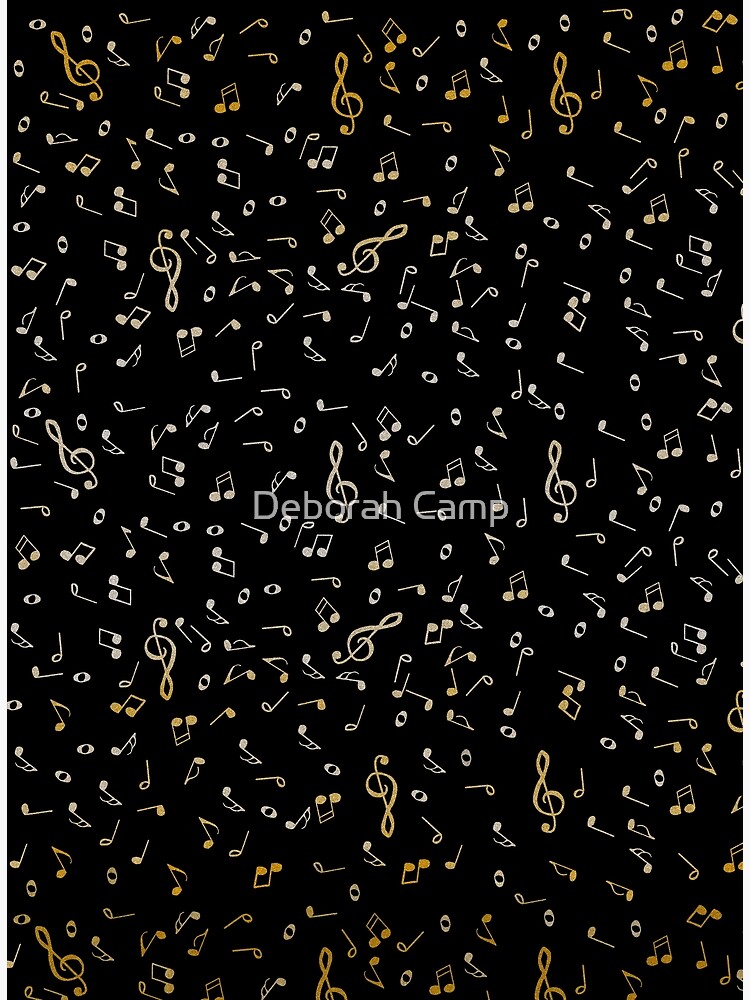 "Gold Gradient Music Notes" Poster for Sale by Deborah Camp | Redbubble