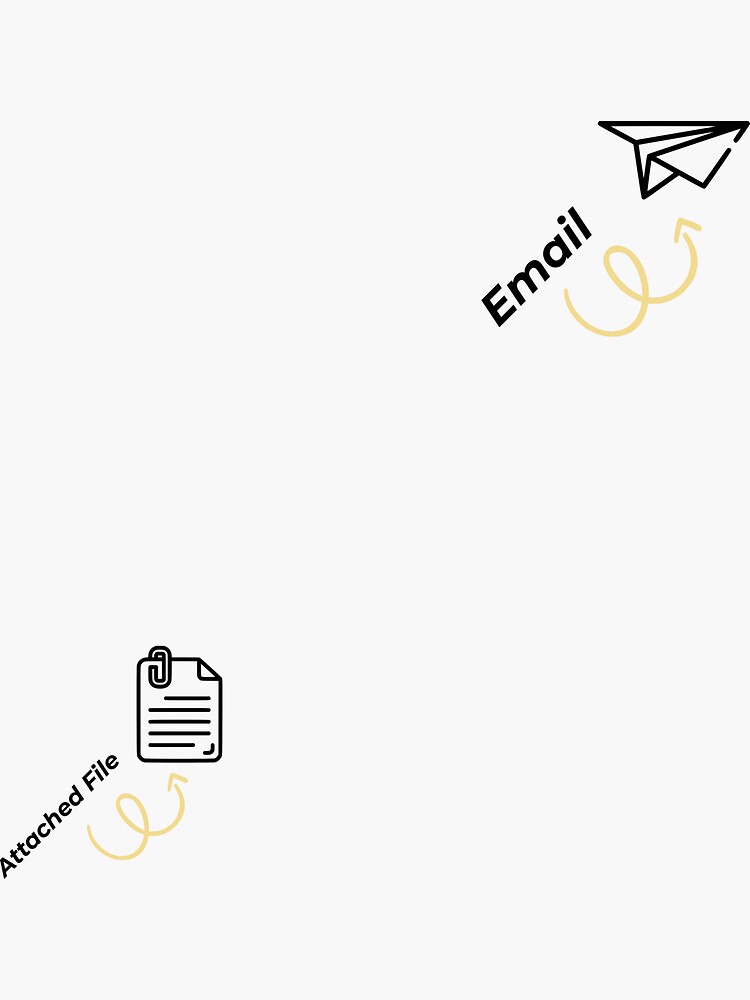"Email and Attached File Meme" Sticker for Sale by Mechashadow | Redbubble