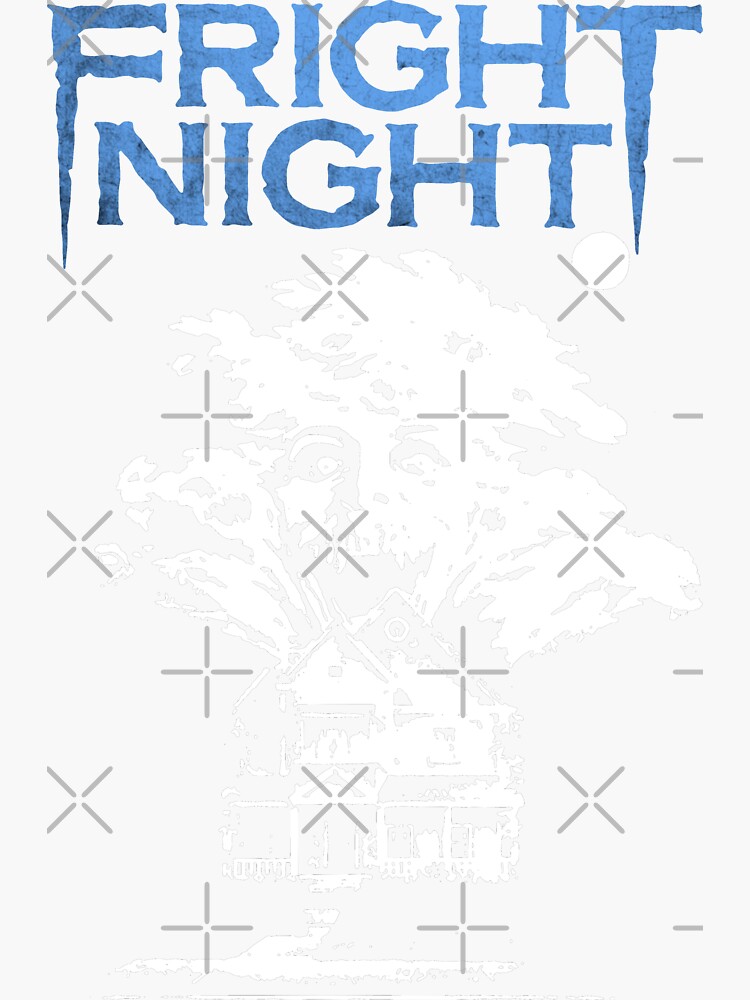 "Fright Horror Films Night Digital Design Poster" Sticker for Sale by ...