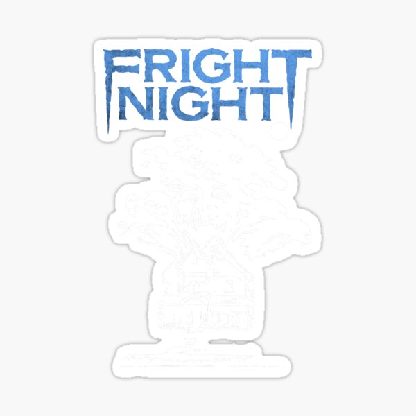 "Fright Horror Films Night Digital Design Poster" Sticker for Sale by ...