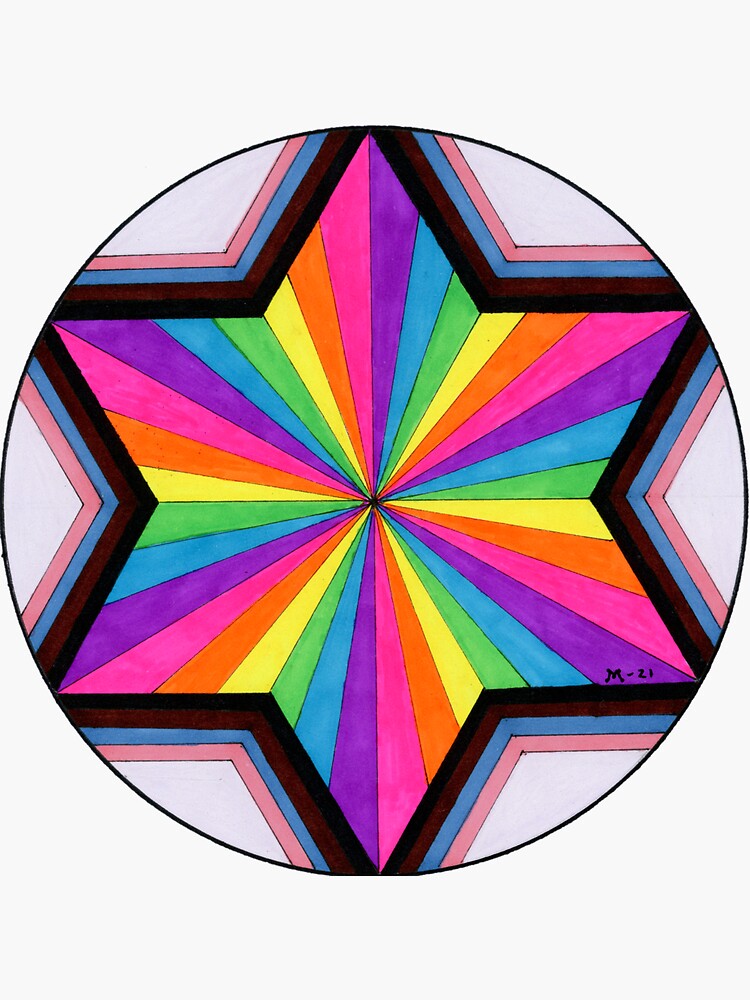 "Rainbow Progress Star" Sticker for Sale by DrRainbows | Redbubble