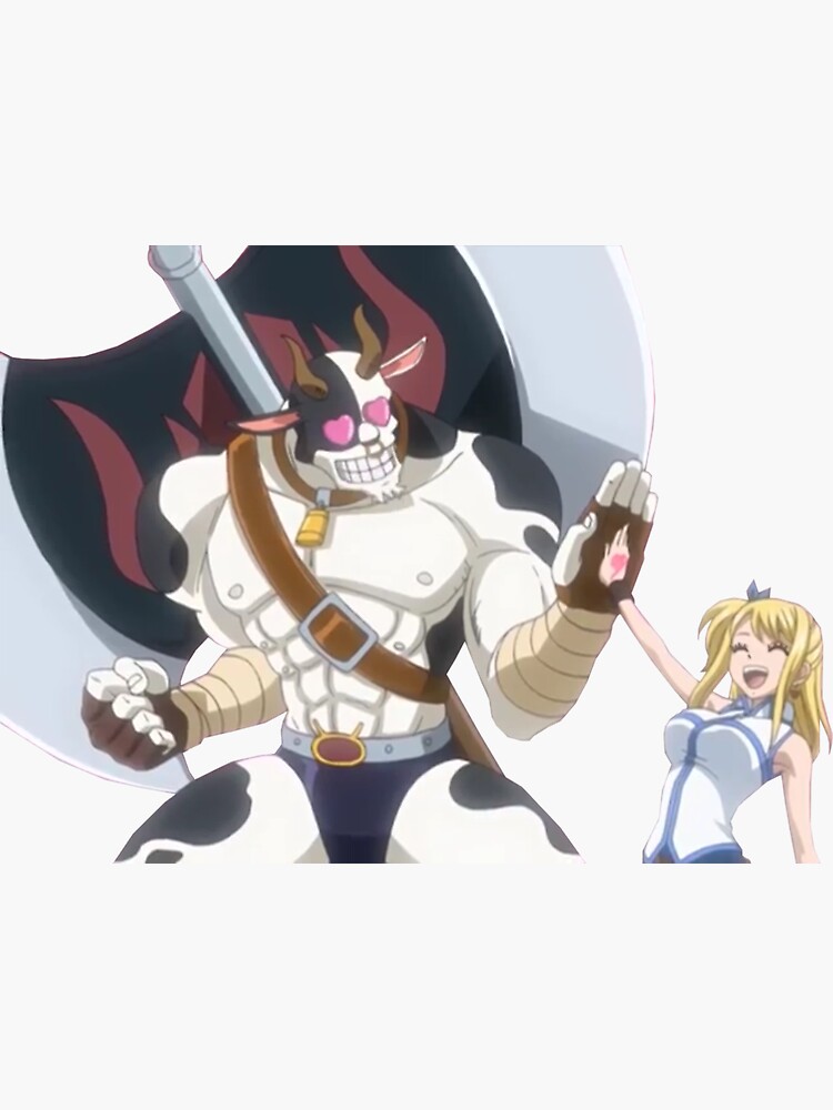 "Taurus and Lucy Heartfilia (Fairy Tail)" Sticker for Sale by ...