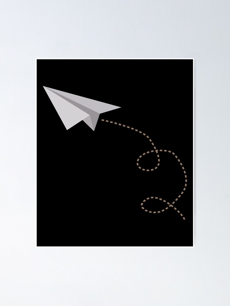 Póster «Flying Paper Airplane Awesome - Aviones de papel mínimos» de ...
