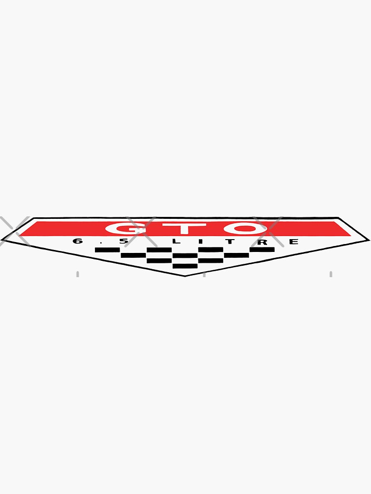 "Pontiac GTO Logo on chest" Sticker for Sale by PermagesLLC | Redbubble