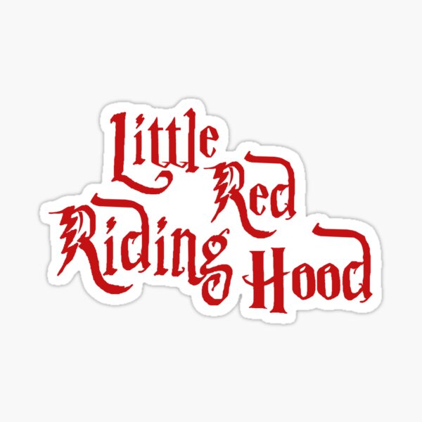 ""little red riding hood". " Sticker by Geniusdukan | Redbubble