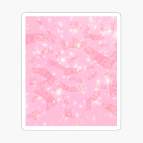 "Pink Money Aesthetic" Sticker for Sale by brookemiller801 | Redbubble