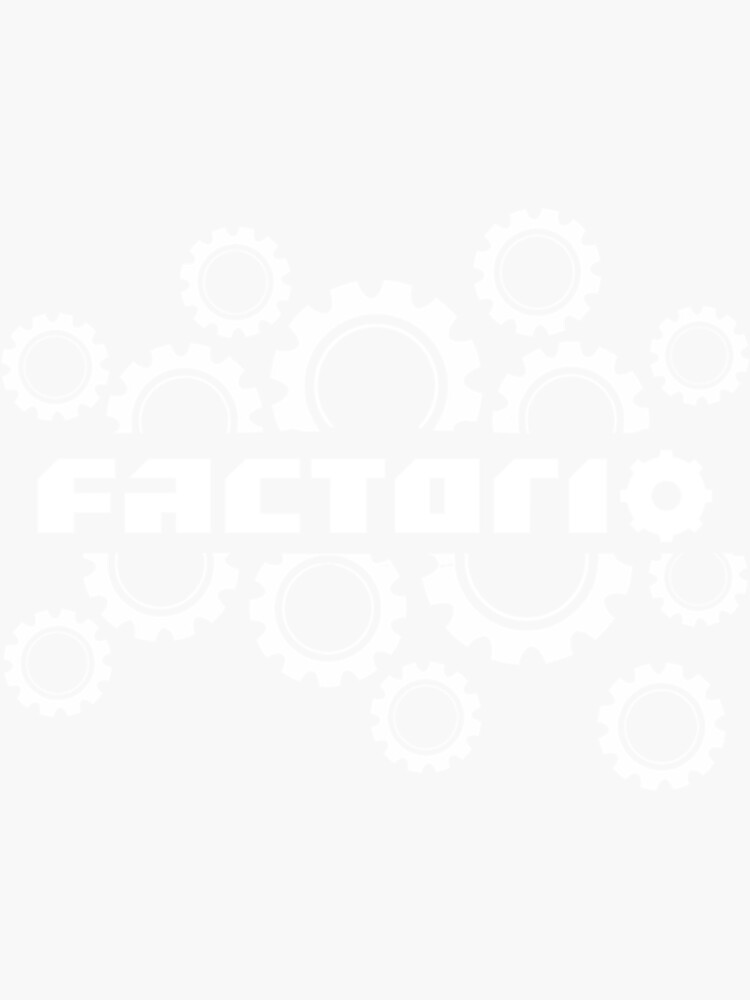 "Factorio " Sticker for Sale by ShopCafeDisco | Redbubble