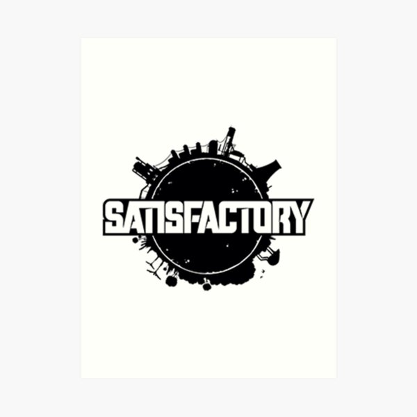 "Satisfactory logo " Art Print for Sale by ShopCafeDisco | Redbubble