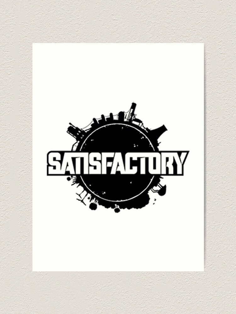 "Satisfactory logo " Art Print for Sale by ShopCafeDisco | Redbubble