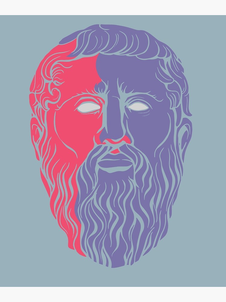 "Plato's Face" Poster by Klotho-Fashion | Redbubble