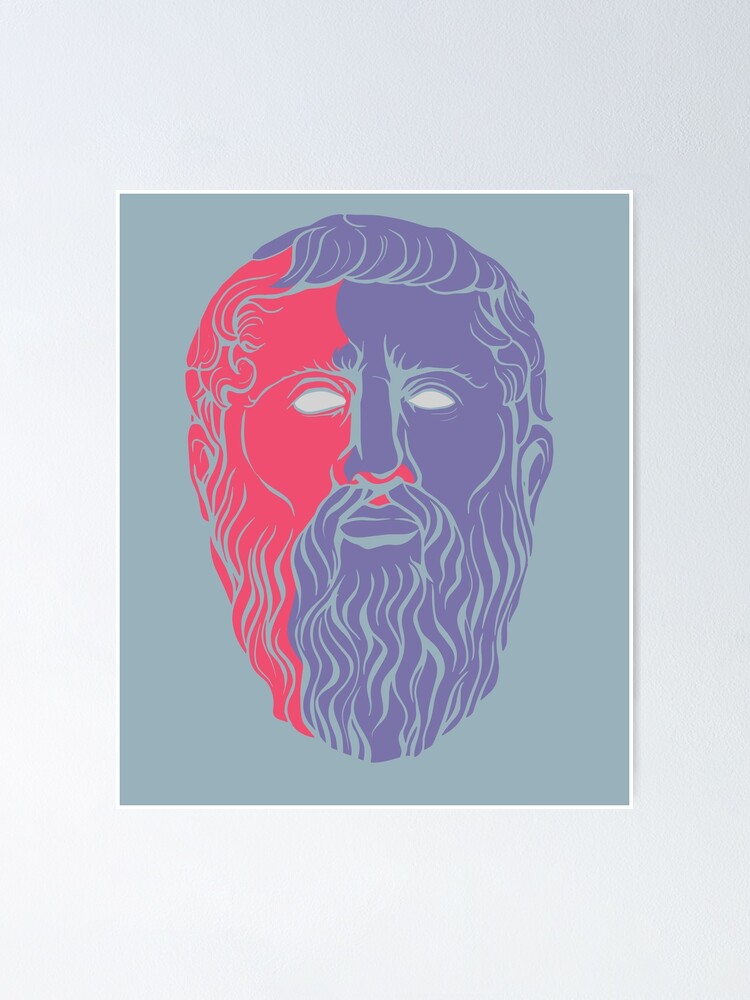"Plato's Face" Poster by Klotho-Fashion | Redbubble