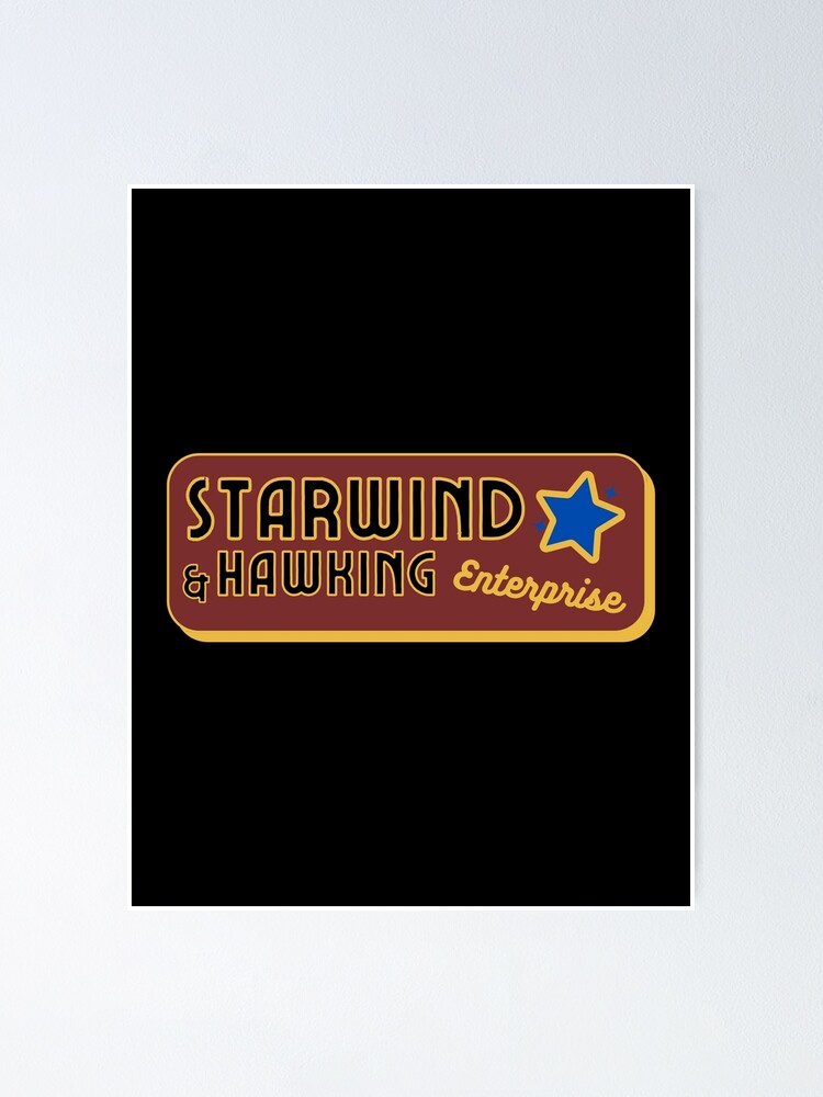 "Starwind & Hawking" Poster by Double-Ghost | Redbubble