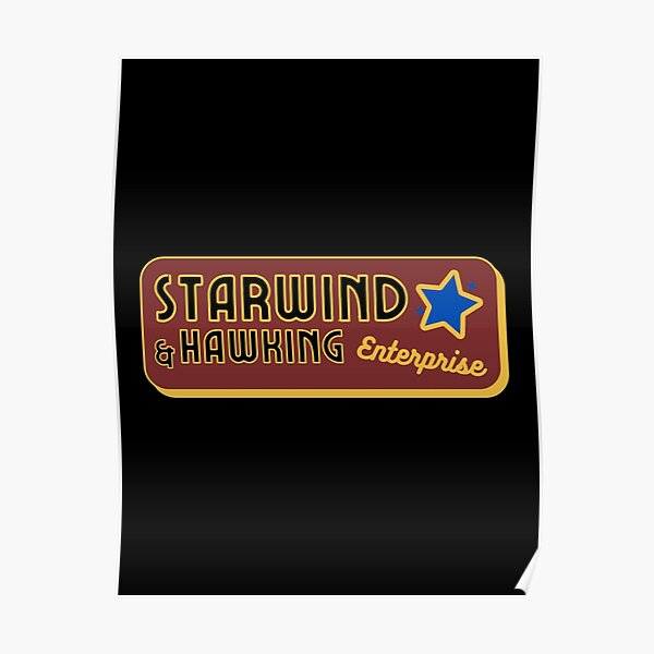 "Starwind & Hawking" Poster by Double-Ghost | Redbubble