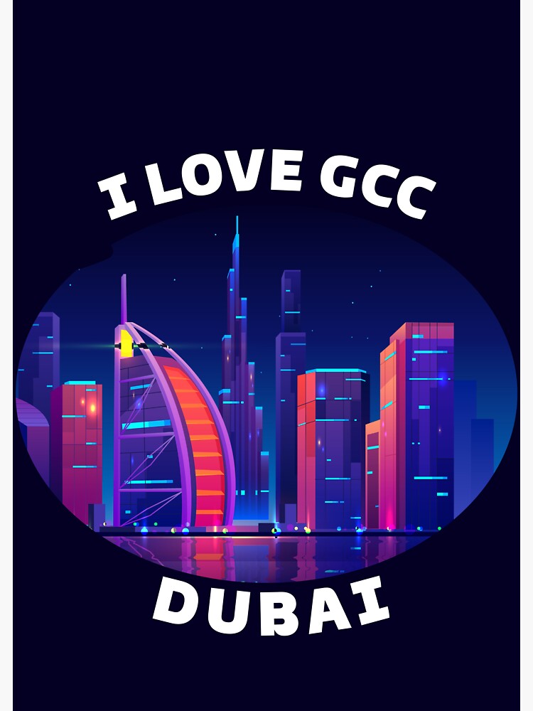 "Dubai, GCC" Sticker for Sale by Shabeel1999 | Redbubble