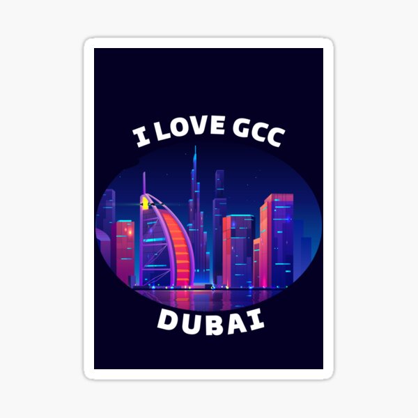 "Dubai, GCC" Sticker for Sale by Shabeel1999 | Redbubble